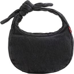Levi's Mini Bag LEVI'S, Damen, schwarz schwarz wash 3, Web, Baumwolle, Taschen, mit Knoten-Henkel