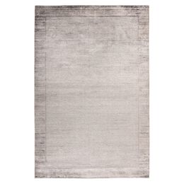 Teppich Kayoom "Elles 213", grau, B:200cm H:9mm L:290cm, Viskose, Teppiche, Teppich, Kurzflor, Wohnzimmer