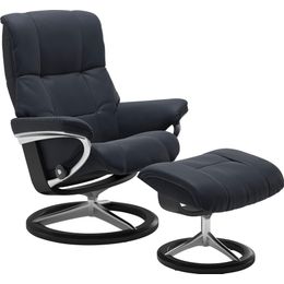 stressless "Mayfair" Sessel mit Hocker, mit Hocker, mit Signature Base, Gr&ouml;&szlig;e S, M & L, Gestell Schwarz