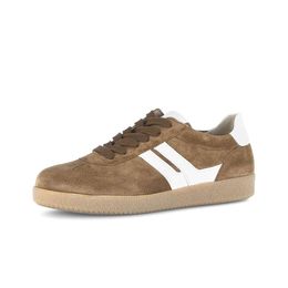 Sneaker Gabor "Sneaker low", Damen, Gr. 37, braun, Schuhe Sneaker