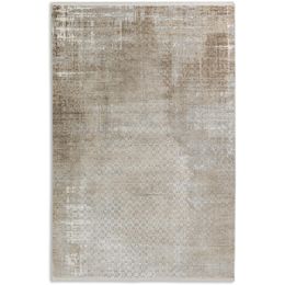 Sch&ouml;ner Wohnen Kollektion Teppich "Vision 211", beige, B:160cm H:7mm L:230cm, Kunstfaser, Viskose, SCH&Ouml;NER WOHNEN-KOLLEKTION, Teppiche, Teppich, Viskoseteppich mit Glanz, Wohnzimmer