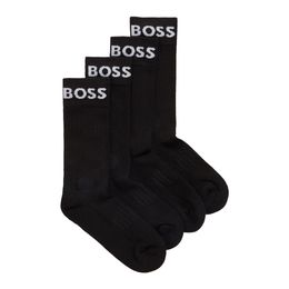 Sportsocken BOSS, Herren, Gr. 39-42, schwarz, Baumwollmischung, Socken Sportsocken