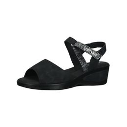 Arcopedico Damen Keilsandalette "Arcopedico Sandalen Textil", Gr. 41schwarz, Textil, Schuhe