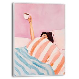 Poster Reinders "Coffee Please", bunt (farbe bild(er): mehrfarbig), B:30cm H:40cm T:1,6cm, Bilder, Poster, Schlafzimmer - Mehrfarbig - MDF - Menschen - 30x40 cm