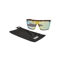 Sonnenbrille Urban Classics "Urban Classics Unisex 112 Sunglasses UC", Damen, braun leo, multicolor, Sonnenbrillen Sonnenbrille
