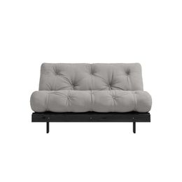 Daybett Karup Design "Roots Sofa Bed, Schlafsofa, Daybett, Bettfunktion, FSC-Massivholz", grau, B:140cm H:85cm, Bezug: 80% Baumwolle, 20% Polyester, Daybetten, Inkl. Futonmatratze, in mehreren Gr&ouml;&szlig;en & Farben erh&auml;ltlich