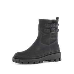Bikerboots Gabor "Biker Boot", Damen, Gr. 38,5, grau, Schuhe Bikerboots
