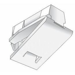 Feststeller HINNO "hinno-stop HS01" Gr. 1, transparent, B:0,73cm H:2cm L:0,48cm, Kunststoff, Gardinenbefestigungen, HINNO Clic-Feststeller