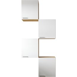 Mehrzweckschrank-Set respekta "Merle", wei&szlig;, B:100cm H:224,4cm T:34,6cm, Kastenm&ouml;bel-Sets, Breite 100 cm, mit Soft-Close Funktion, Stangengriffe aus Metall
