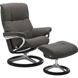 stressless "Mayfair" Sessel mit Hocker, mit Hocker, mit Signature Base, Gr&ouml;&szlig;e S, M & L, Gestell Schwarz