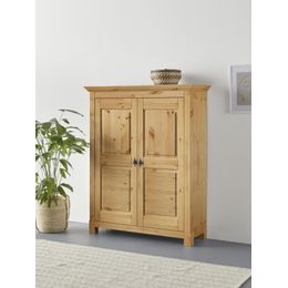 Schuhkommode OTTO HOME "Rauna", beige (natur), B:113cm H:138cm T:39cm, Massivholz, Sideboards, Schuhkommode, aus massiver Kiefer, viel Stauraum