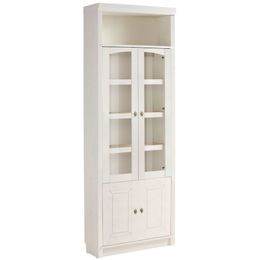 B&uuml;cherregal Home Affaire "Soeren", beige (cremewei&szlig;), H:220cm, Regale, B&uuml;cherregal, Tiefe 29 cm, H&ouml;he 220 cm, 4 T&uuml;ren, FSC-zertifiziert