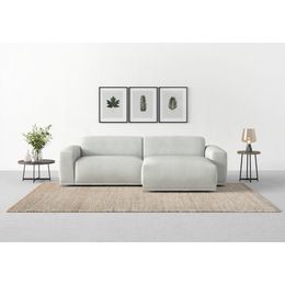 Trendmanufaktur "Braga, mit hochwertigem Kaltschaum, L-Form, in Cord erh&auml;ltlich" modernes Sofa, Couch mit hohem Sitzkomfort, 255/72/160 cm (B/H/T)
