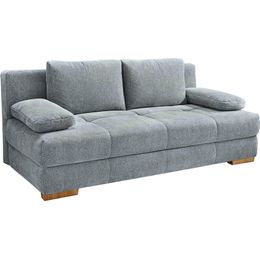 Jockenh&ouml;fer Schlafsofa JOCKENH&Ouml;FER GRUPPE "Calli, als Dauerschl&auml;fer geeignet", grau, B:205cm T:110cm, Korpus: 95% Polyester, 5% Nylon;Kissen: 45% Polyacryl, 24% Viscose, 19% Polyester, Sofas, Schlafsofa, mit Tonnentaschenfederkern+Wellenfederung im Sitz+R&uuml;cken, Bettkasten, Topseller