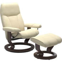 stressless "Consul" Set, Relaxsessel mit Hocker, mit Hocker, mit Classic Base, Gr&ouml;&szlig;e S, Gestell Wenge