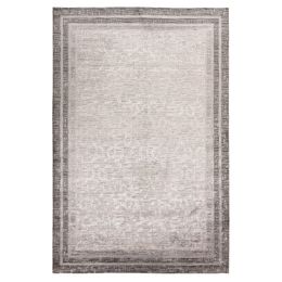 Teppich Kayoom "Elles 212", grau, B:160cm H:9mm L:230cm, Viskose, Teppiche, Teppich, Kurzflor, Wohnzimmer