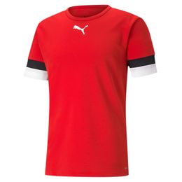 Trainingstop Puma "TEAMRISE JERSEY", Herren, Gr. XL, rot (Puma rot, Puma schwarz, Puma wei&szlig;), Netz, Obermaterial: 100% Polyester, unifarben, regular fit normal, Rundhals, Tops, sportlicher Stil, f&uuml;r Erwachsene, mit DryCELL Technologie