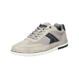 Sneaker Tom Tailor "Tom Tailor Sneaker Lederimitat/Textil", Herren, Gr. 42, grau, Lederimitat, Textil, Schuhe Sneaker