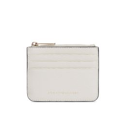 Kartenetui Tommy Hilfiger "TH MODERN CC HOLDER", Damen, creme, Lederimitat, unifarben, Basic, Kleinlederwaren, Unisex Minigeldbeutel, Portemonnaie mit Logo-Schriftzug