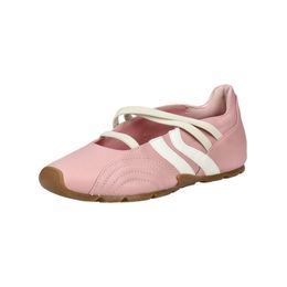 Riemchenballerina Steve Madden "Steve Madden Ballerinas Leder", Damen, Gr. 38, pink, wei&szlig;, Leder, Schuhe Riemchenballerina