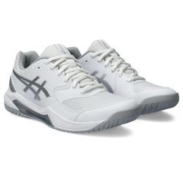 Tennisschuh asics "GEL-DEDICATE 8", Damen, Gr. 39, wei&szlig;, Synthetik, Textil, Schuhe, Multicourt-Schuh, Allcourt-Schuh