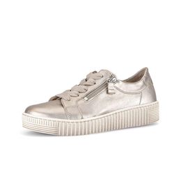 Sneaker Gabor "Sneaker low", Damen, Gr. 35,5, gold, Schuhe Sneaker
