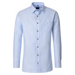 Businesshemd Venti "Venti Businesshemd uni", Herren, Gr. 49, Normalgr&ouml;&szlig;en, hellblau, 100% Baumwolle, unifarben, comfort fit, Hemden