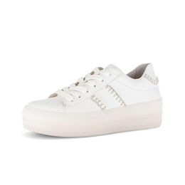 Sneaker Gabor "Sneaker low", Damen, Gr. 42, creme, Schuhe Sneaker