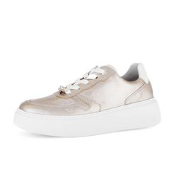 Sneaker Gabor "Sneaker low", Damen, Gr. 35,5, gold, Schuhe Sneaker