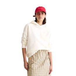 Marc O'Polo Sweatshirt MARC O'POLO DENIM "mit kuscheliger Innenseite", Damen, Gr. XL, silky wei&szlig;, Obermaterial: 100% Baumwolle, unifarben, regular fit, elastischer Bund, Sweatshirts Sweatshirt