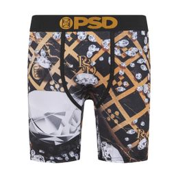 Boxershorts PSD "PSD PSD DELUXE", Herren, Gr. XL, 1 Stk., multi color, 88% Polyester, 12% Elasthan, Unterhosen