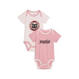 Jogginganzug Puma "Minicats Newborn 2er-Pack Body Kinder", Jungen, Gr. 68, rosa (pinkscape pink), Obermaterial: 100% Baumwolle, Sportanz&uuml;ge Jogginganzug