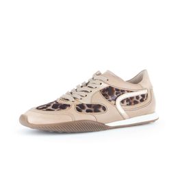 Sneaker Gabor "Sneaker low", Damen, Gr. 35,5, beige, Schuhe Sneaker