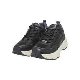 Trainingsschuh Buffalo "Buffalo cld run rt", Damen, Gr. 37, schwarz, grau, cream, Kunstfaser, Schuhe