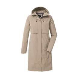 Parka Killtec "KOS 46 WMN PRK", Damen, Gr. 40, sand, Obermaterial: 100% Polyester;Futter: 100% Polyester, Jacken Parka, Wasserdichter Damenparka, atmungsaktiv, verstellbare Details