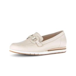 Ballerina Gabor "Sportliche Ballerina", Damen, Gr. 37,5, creme, Schuhe Ballerina