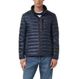 Steppjacke s.Oliver, Herren, Gr. M, navy, Web, Obermaterial: 100% Polyester, unifarben, normal h&uuml;ftbedeckend, Rundhals, elastischer Bund, Jacken Steppjacke, mit Stehkragen und Rei&szlig;verschluss