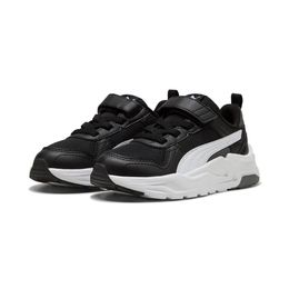 Sneaker Puma "Trinity 2 LT Sneakers Kinder", Damen, Gr. 28.5, schwarz, wei&szlig; cool schwarz gray, Obermaterial: Textil, Synthetik; Futter: Textil; Innensohle: Textil; Laufsohle: Gummi, Synthetik, Schuhe Sneaker