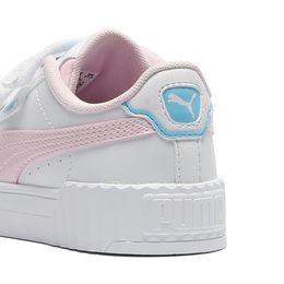 Sneaker Puma "Carina 3.0 Jelly Heaven Sneakers M&auml;dchen", Damen, Gr. 27,5, wei&szlig; pearl pink, Obermaterial: Textil, Synthetik; Futter: Textil; Innensohle: Textil; Laufsohle: Gummi, Schuhe Sneaker