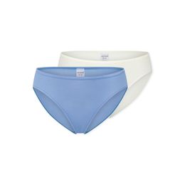 Taillenslip Schiesser "Modal Essentials", Damen, Gr. 40, blau (920, sonstiges), Single Jersey, Obermaterial: 85% Modal, 15% Elasthan, k&ouml;rpernah, Unterhosen Taillenslip, Single Jersey, temperaturausgleichend