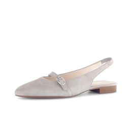 Slingpumps Gabor "Slingpumps", Damen, Gr. 37,5, grau, Schuhe Slingpumps