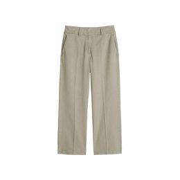 Marc O'Polo Stoffhose MARC O'POLO, Damen, Gr. 36, N-Gr, ashy moss, Twill, Obermaterial: 98% Baumwolle, 2% Elasthan, straight fit 7/8-L&auml;nge, Hosen Stoffhose, Model Mea straight fit aus Organic Cotton-Twill