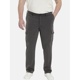 Cargohose CHARLES COLBY "Cargohose BARON CLAY", Herren, Gr. 54, N-Gr, grau (dunkelgrau melange), Obermaterial: 65% Polyester COOLMAX PES(Coolmax). 35% Baumwolle CO., Hosen Cargohose