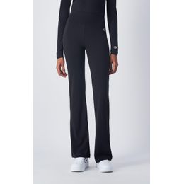 Highwaist Leggings Champion, Damen, Gr. XS (36), N-Gr, schwarz (nbk), Obermaterial: 90% Baumwolle, 10% Elasthan, Hosen