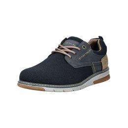 Sneaker Tom Tailor "Tom Tailor Sneaker Lederimitat/Textil", Herren, Gr. 42, navy, Lederimitat, Textil, Schuhe Sneaker