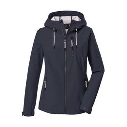 G.I.G.A. by Killtec Softshelljacke "GS 111 WMN SFTSHLL JCKT", Damen, Gr. 38, navy, Oberseite: 100% Polyester;R&uuml;ckseite: 100% Polyester;Futter: 100% Polyester, G.I.G.A. DX BY KILLTEC, Jacken Softshelljacke, Atmungsaktive, wasserabweisende Damenjacke mit verstellbarer Kapuze