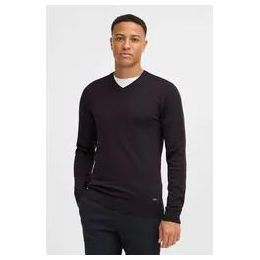 Strickpullover Blend "BHWeber", Herren, Gr. 3XL, schwarz, 78% Viskose, 22% Polyester, unifarben, Basic, regular fit normal, V-Ausschnitt, eingesetzt, Pullover Strickpullover, Stilvoller Strickpullover