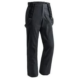Skihose Maier Sports "Anton Light 2.0", Herren, Gr. 56, Normalgr&ouml;&szlig;en, schwarz, 100% Polyester, Hosen Skihose, Herren Schneehose mit Hosentr&auml;gern, wind/wasserdicht, Regular Fit