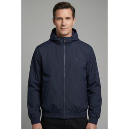 Blouson Calvin Klein Jeans, Herren, Gr. L, schwarz sapphire, Web, Obermaterial: 100% Polyester, unifarben, regular fit h&uuml;ftlang, hoch geschlossener Ausschnitt, eingesetzt elastischer Bund, Jacken Blouson, Regular Fit, verstellbare Kapuze