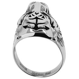 Adelia&acute;s Fingerring ADELIA&acute;S "Herren Ring aus Edelstahl" Gr. 66, silber, Fingerringe, Herren, 66, Edelstahl, Fingerring